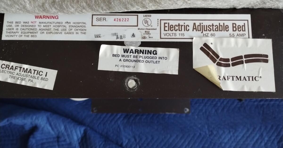 Adjustable Bed Frame with Motors Original Model Craftmatic for Free in ...