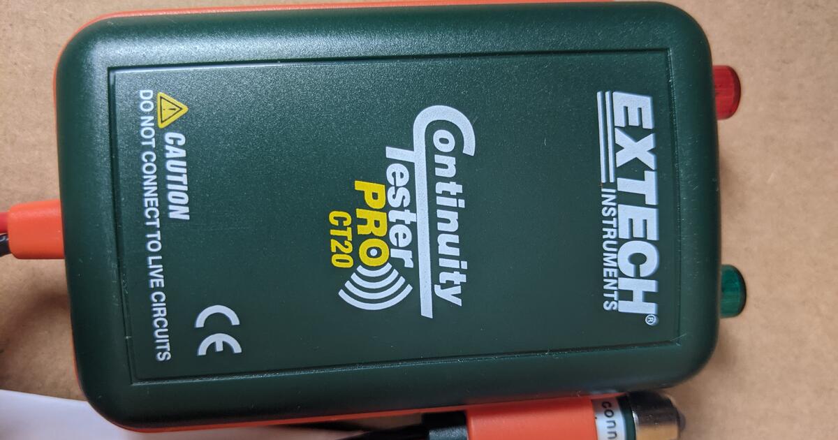 EXTECH CT20 Continuity Tester Pro One person operation for wire and ...