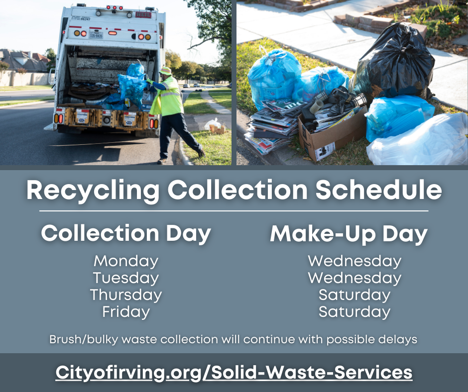 Solid Waste Services Announce Recycling Collection Makeup Schedule ...