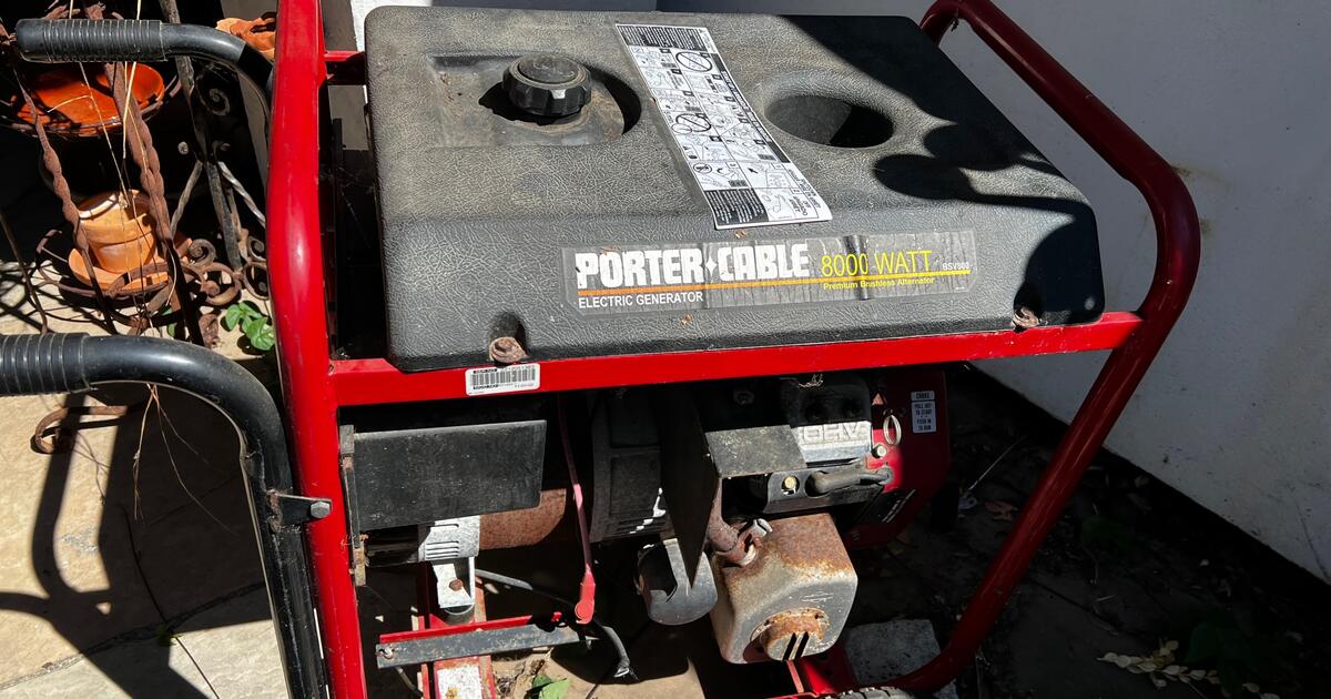 Portable Generator (Porter Cable 8000 watt) in need of fixing for Free ...