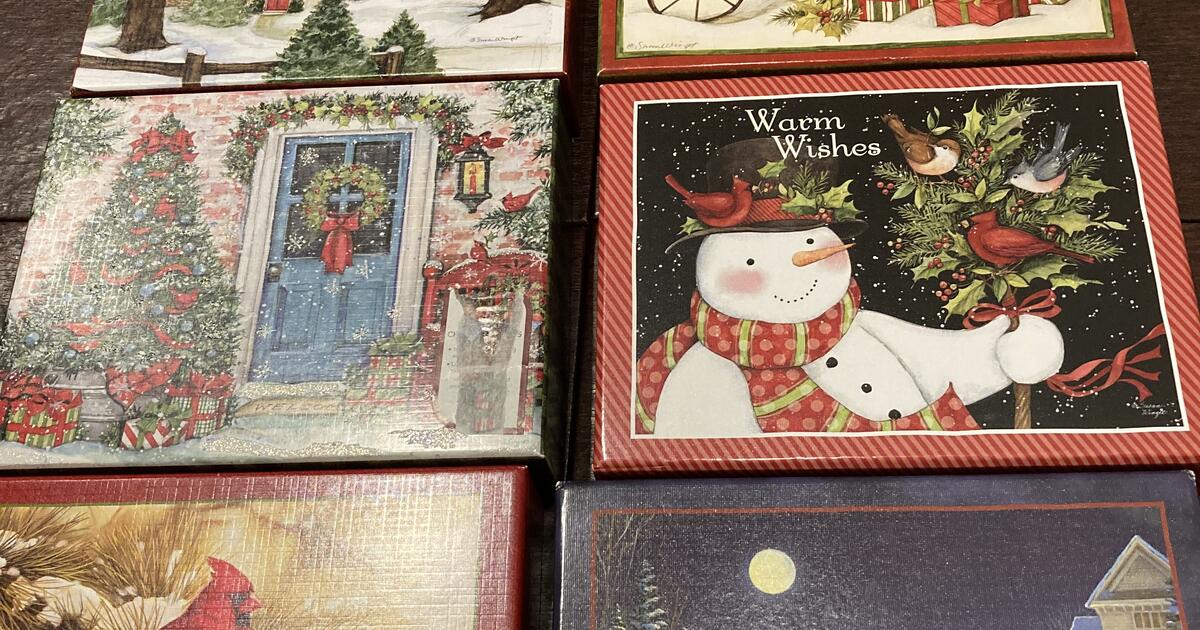 7 FREE EMPTY Lang Christmas card boxes for Free in York, PA | For Sale ...