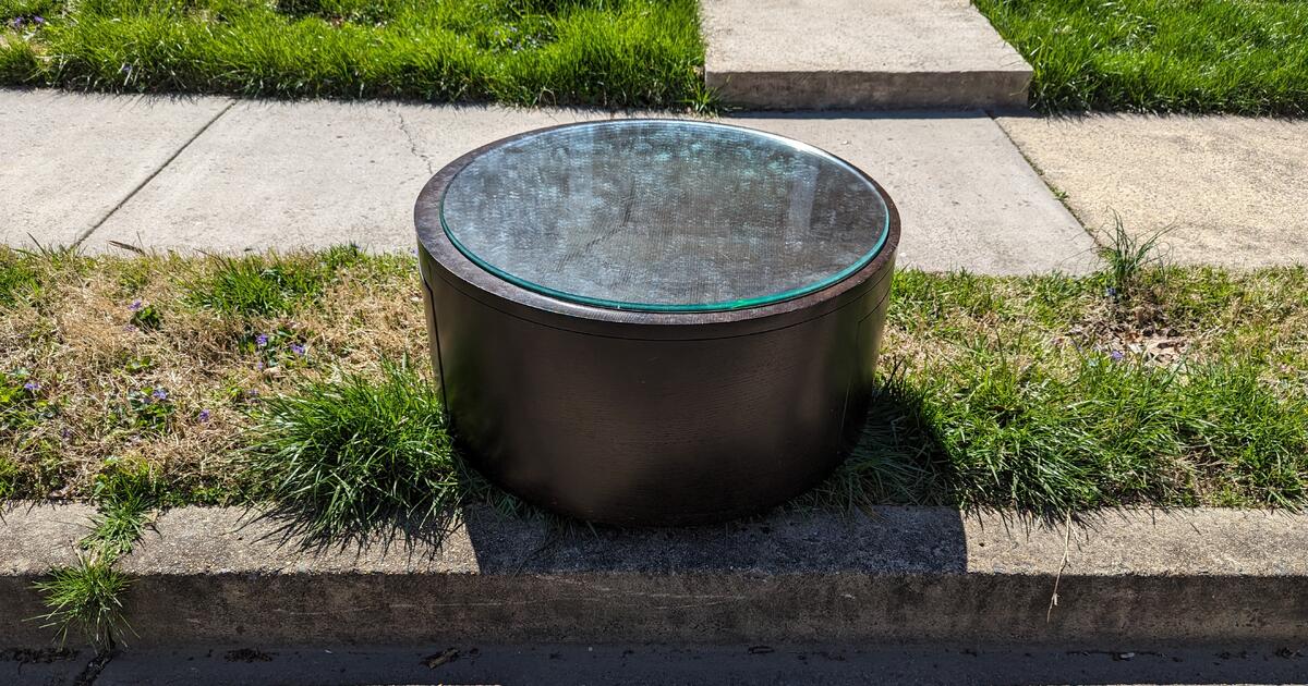 Curb Alert - Storage Coffee Table with Glass Top for Free in Arlington ...