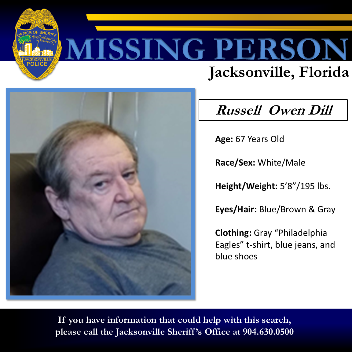 Missing Endangered Adult (Jacksonville Sheriff's Office) — Nextdoor ...