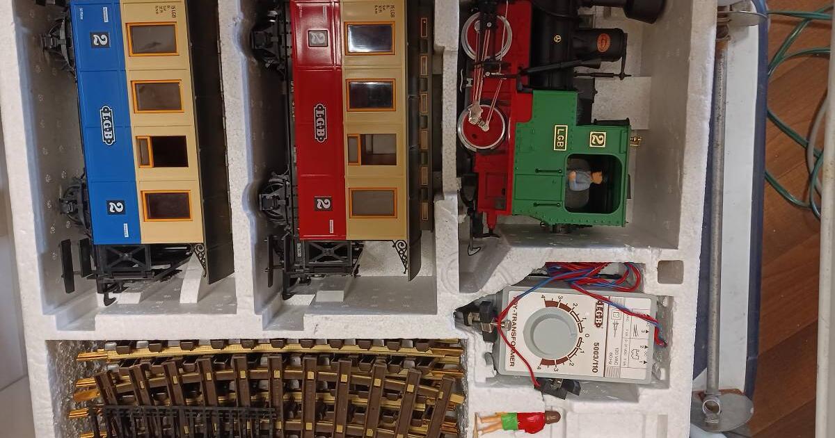 LGB 23301 US PASSENGER TRAIN SET G SCALE WITH TRACKS & FIGURES for $299 ...