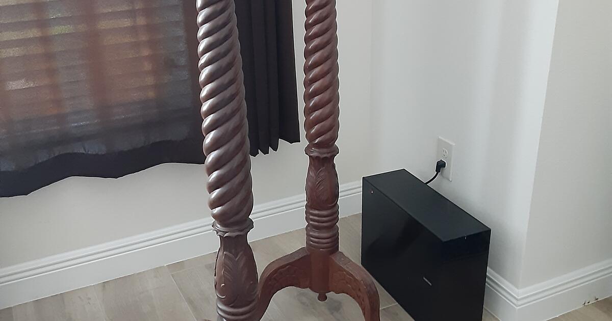 Two tall matching wooden Claw Foot Pedestals for $50 in The Villages ...