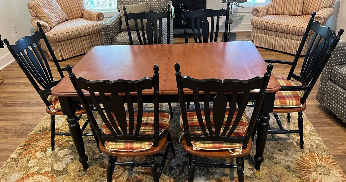 Solid maple table, leaf and 6 chairs for $250 in Huddleston, VA | For ...