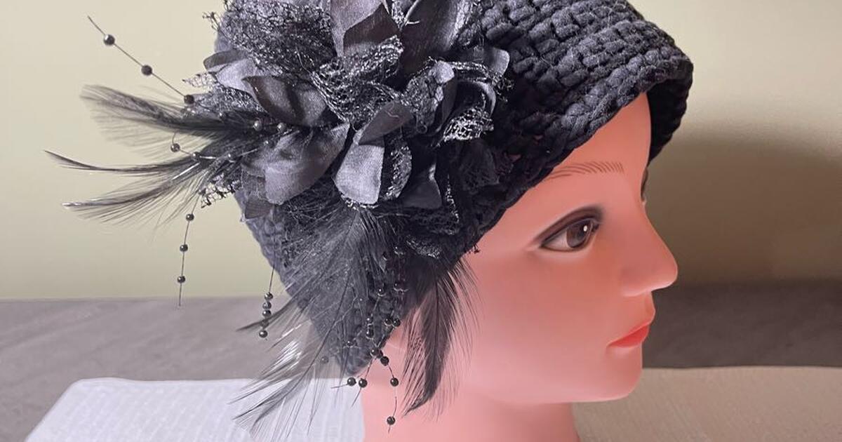 New “Handmade by Patty” Black Flapper Girl Hat (cash only - no holds ...