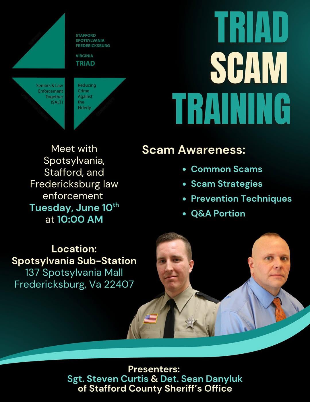 Scam Training: (Stafford County Sheriff's Office) — Nextdoor — Nextdoor