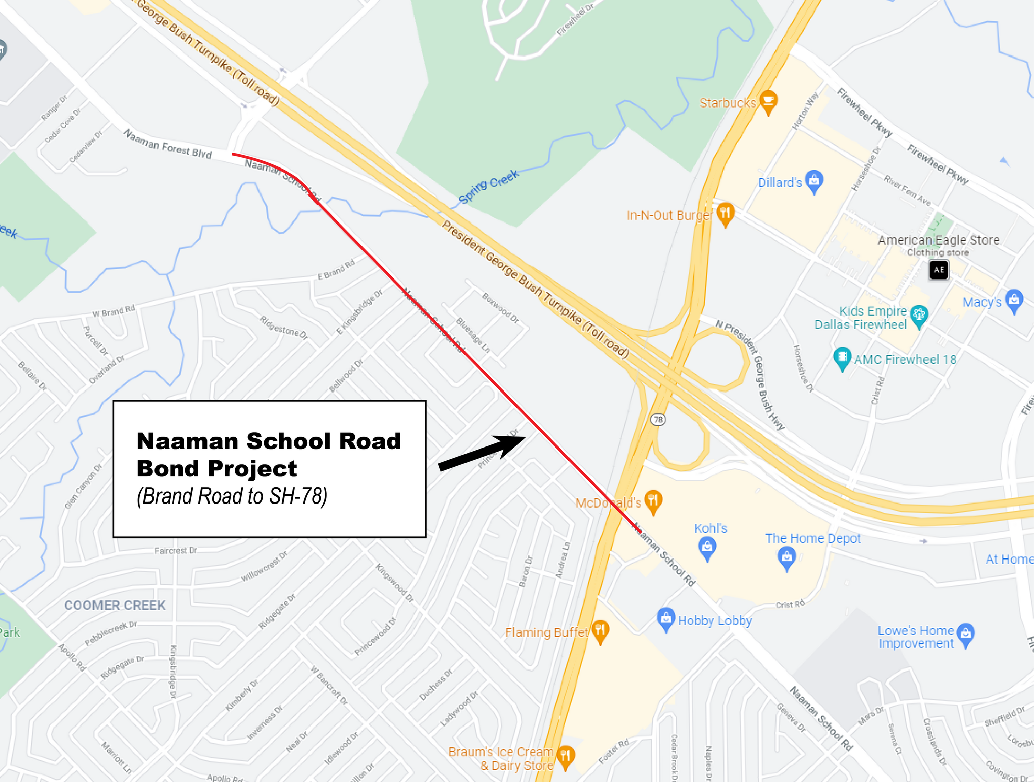 Naaman School Road Bond Project (City of Garland) — Nextdoor — Nextdoor
