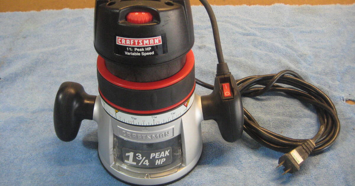 Craftsman Variable Speed Router, 1/4 Inch Collet for $25 in Lafayette ...