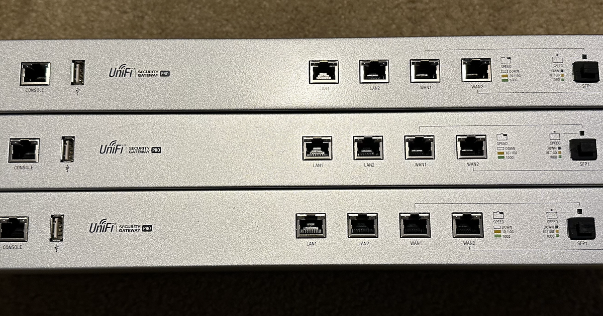 Ubiquiti Networks Unifi Security Gateway PRO (USG-PRO-4) x3 for $250 in ...