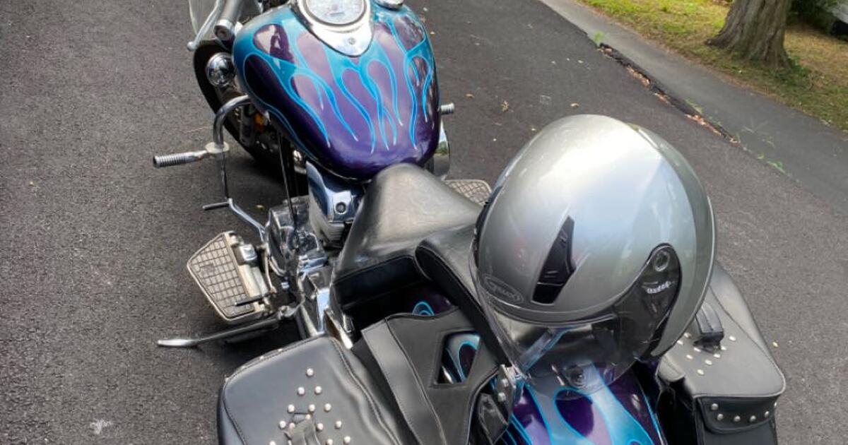 ‘99 Yamaha V-Star (Xvs)1100 Cruiser Motorcycle with custom Flame Design ...