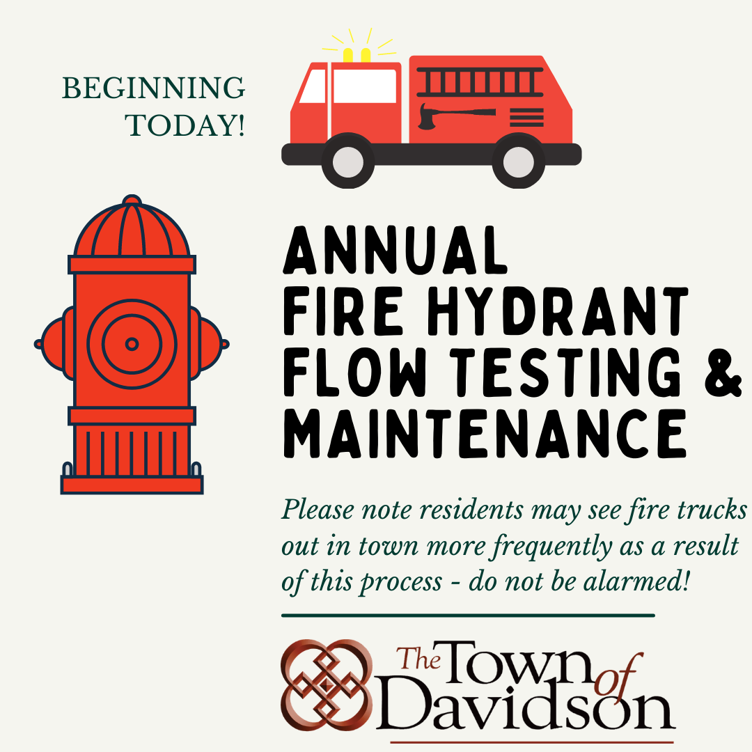 Annual Fire Hydrant Flow Testing & Maintenance (The Town of Davidson ...