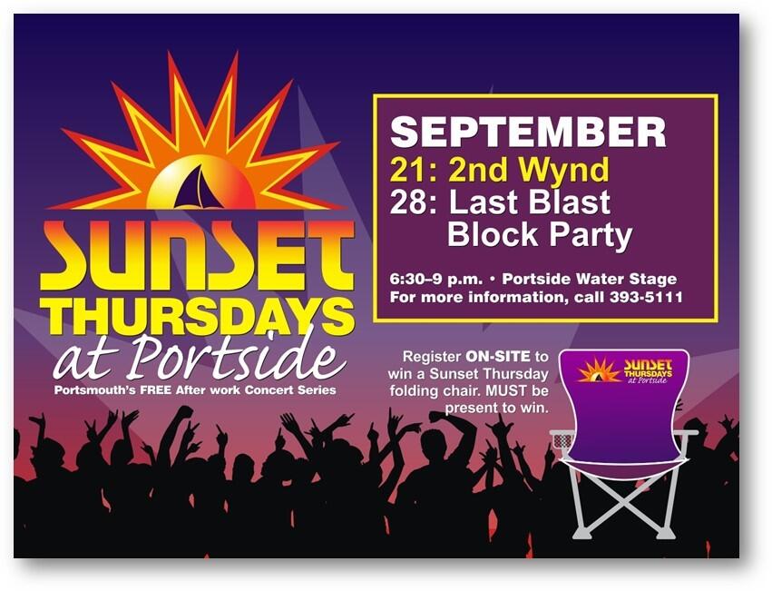 Sunset Thursdays at Portside • THIS Thursday...2nd Wynd (TOP 40s Band ...