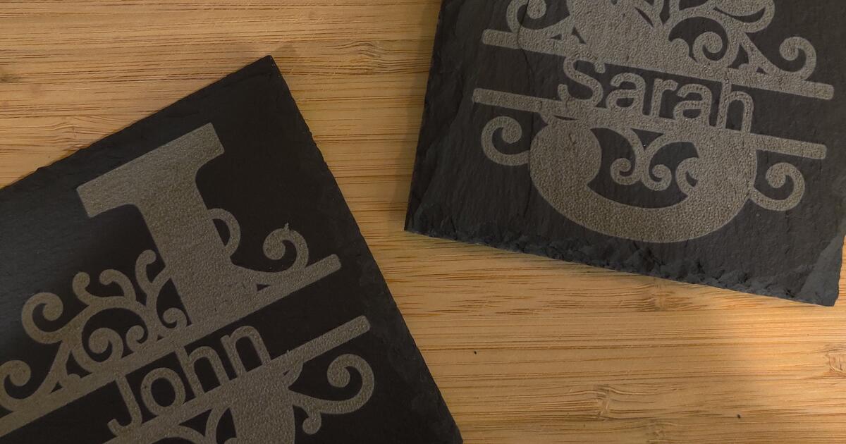 Regal Name Slate coasters (4 pack) for $12 in Friendswood, TX | For ...