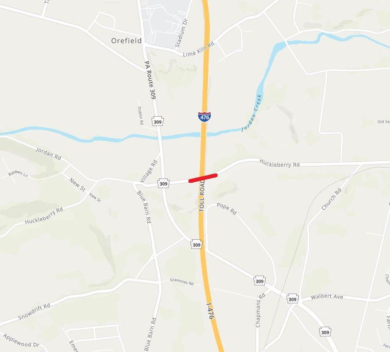 Extended Huckleberry Rd Closure (South Whitehall Township Police ...