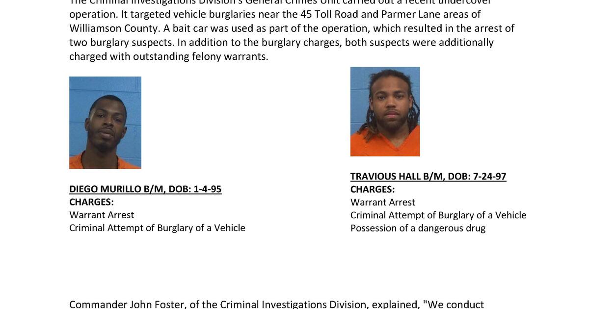 The Criminal Investigations Division's General Crimes Unit carried out ...