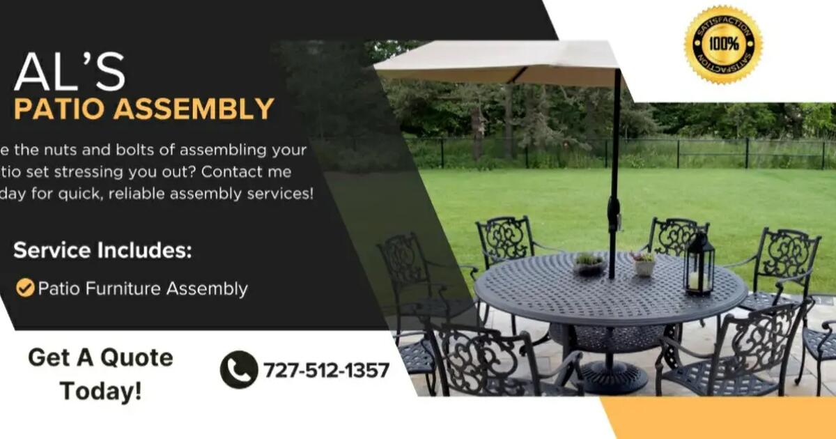 Al's Patio Assembly Service for $1 in Leesburg, FL | For Sale & Free ...