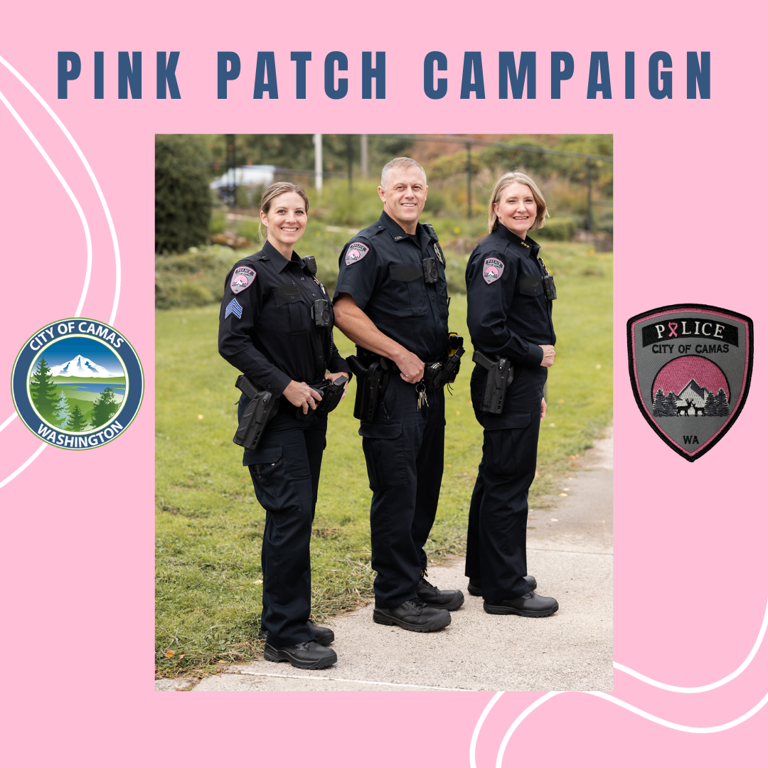 Camas PD is joining the Pink Patch campaign once again to raise ...
