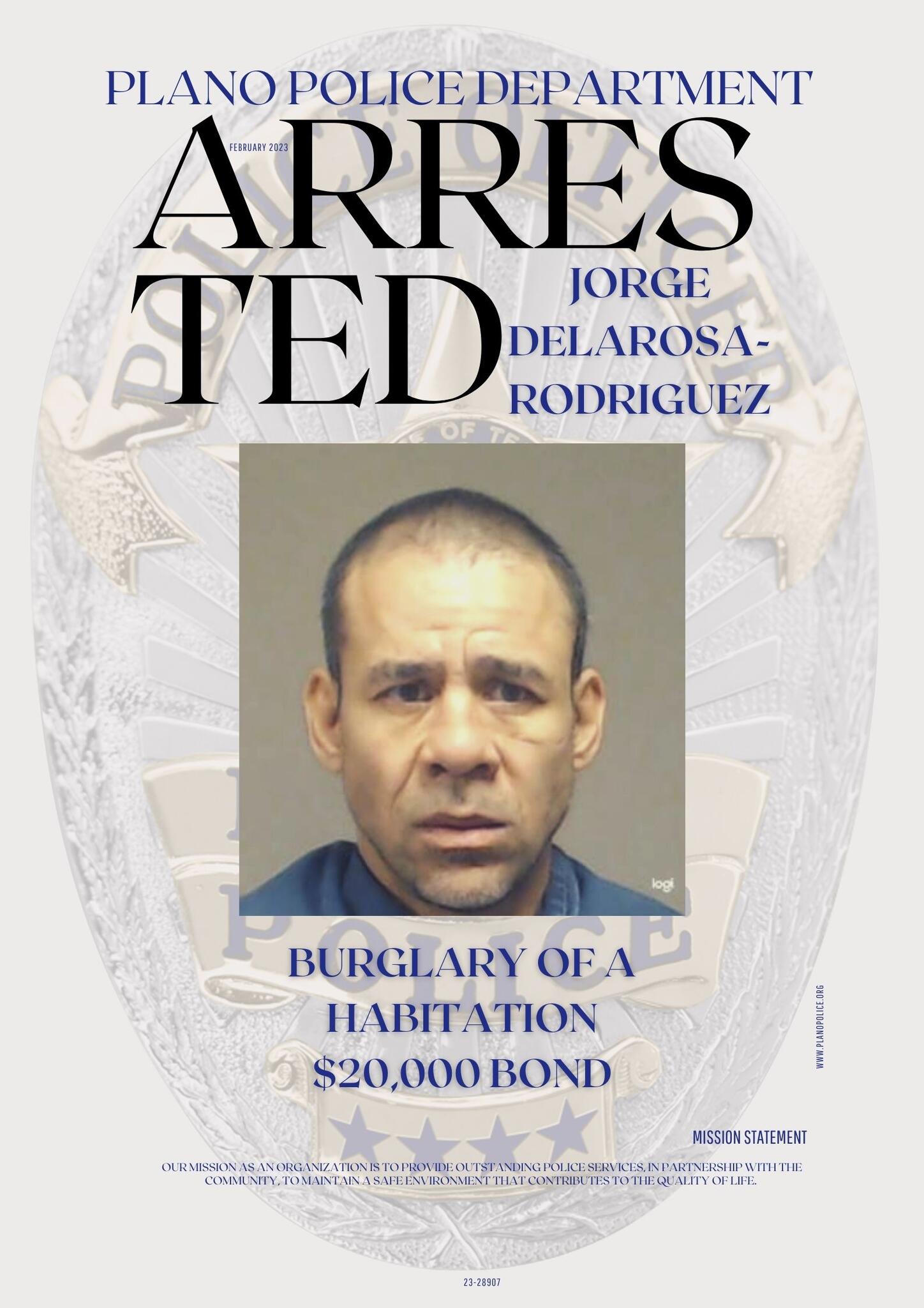 On February 14, 2023, Plano Police Officers and Detectives arrested ...