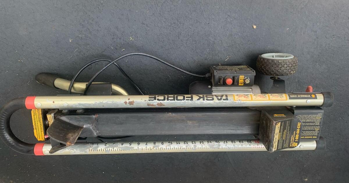 Task Force Electric Log Splitter for $70 in Northville, MI | For Sale ...
