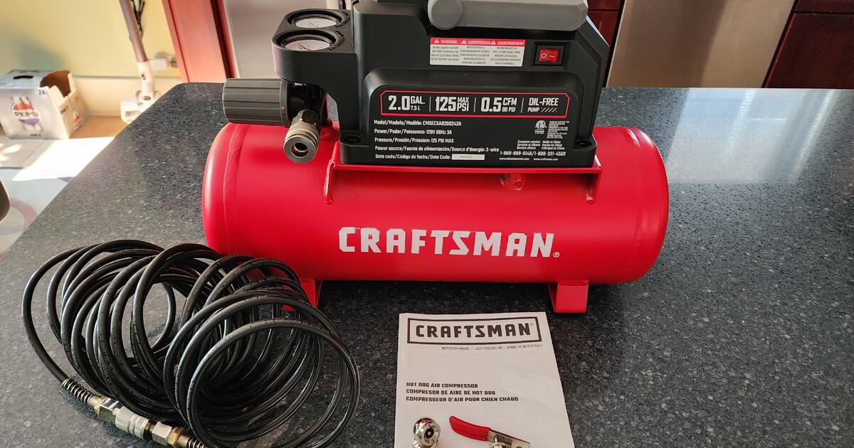 Air Compressor: Craftsman 2 gallon, Oil-free for $75 in Minneapolis, MN ...
