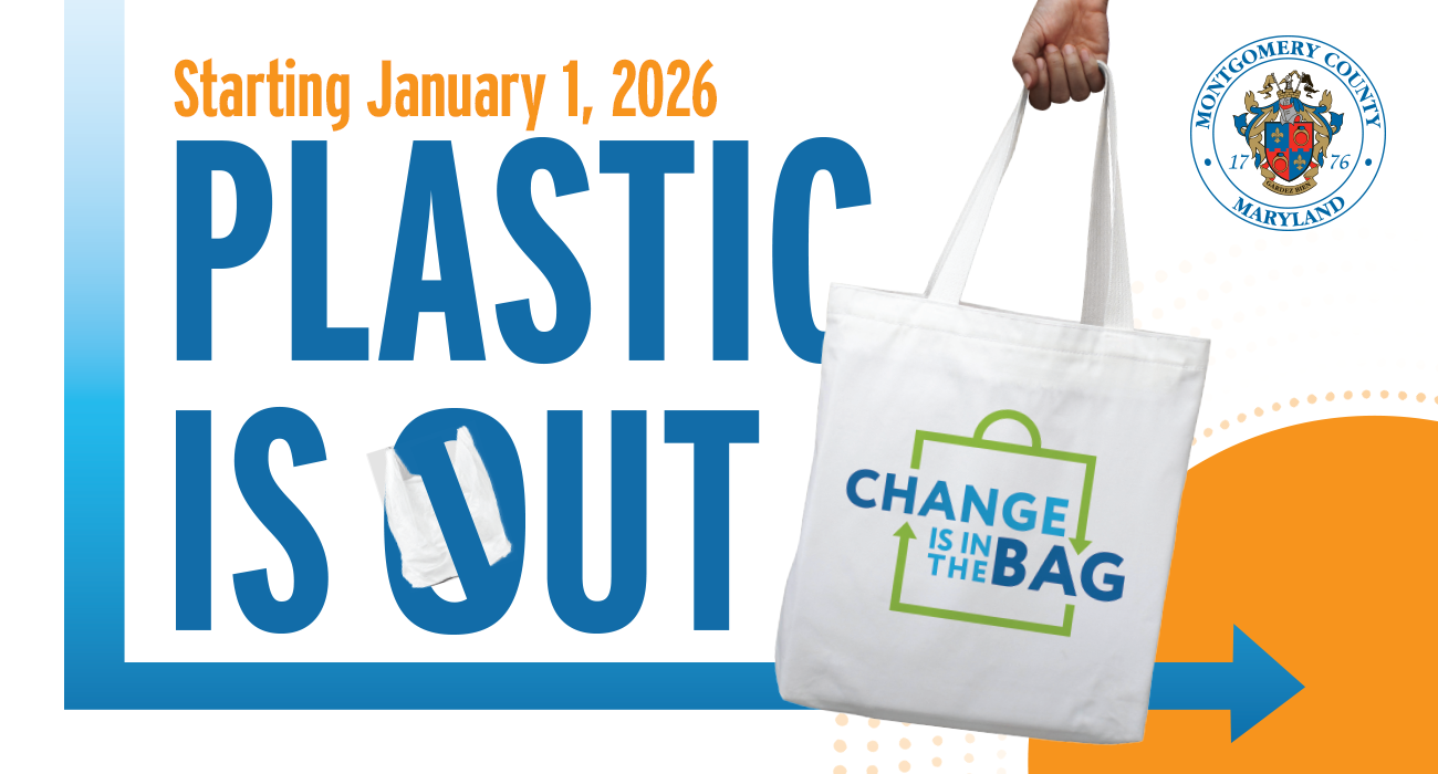 🛍️ Montgomery County’s “Bring Your Own Bag” Law Starts January 1, 2026!