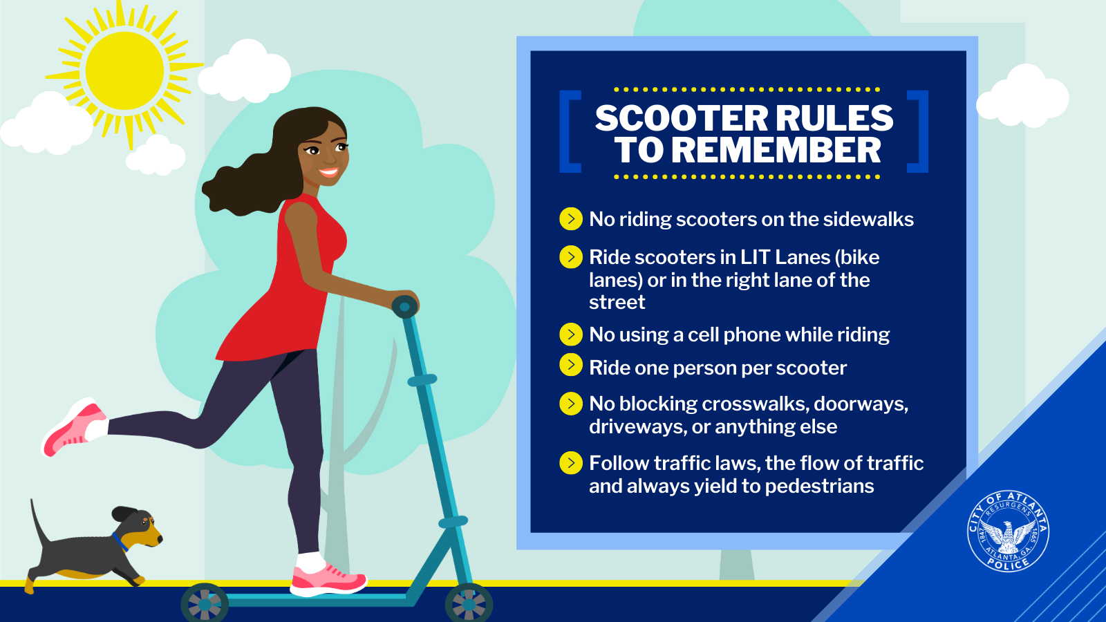 Scooter Safety Rules to Remember (Atlanta Police Department) — Nextdoor ...