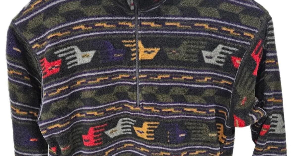 RARE Vintage 90s Patagonia Condor Aztec Anatolia Thunderbird 1/4 Zip ...