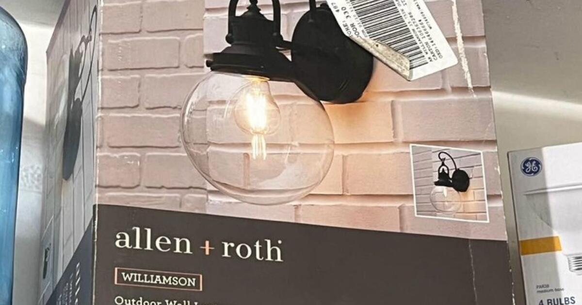 Brand New Allen + Roth Outdoor Wall Lantern Light Fixture for $30 in ...