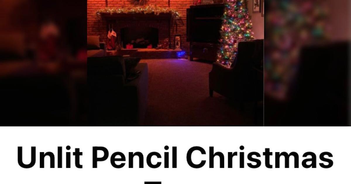 Unlit Pencil Christmas Tree for $65 in North Canton, OH | For Sale ...