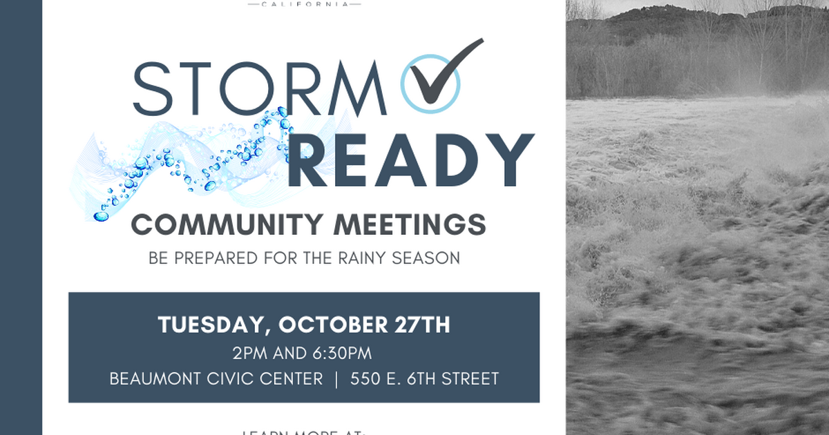 Be Storm Ready - Community Meeting — Nextdoor