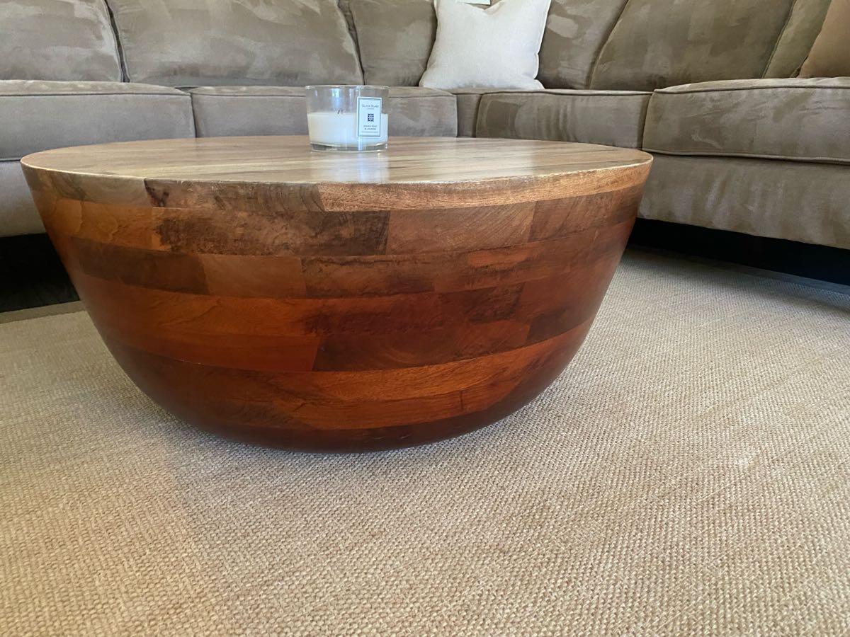 Pier One Wood Drum Coffee Table for $199 in Oro Valley, AZ | For Sale ...