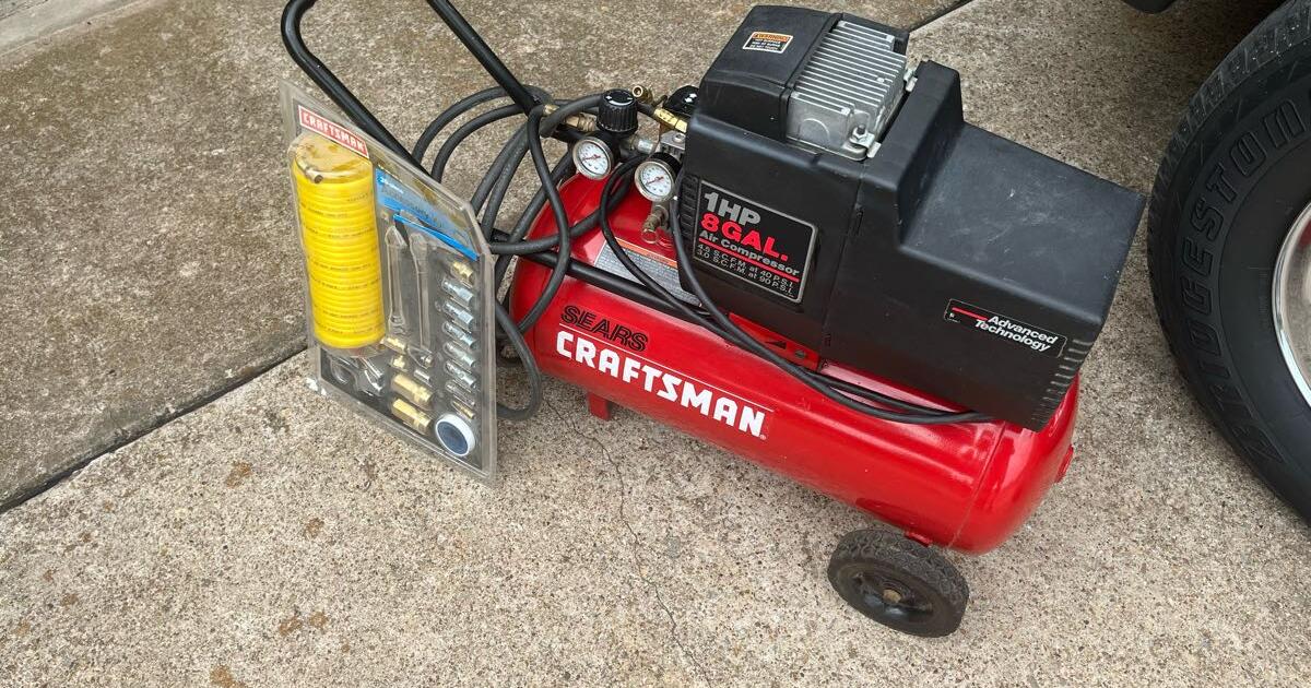 Craftsman 1HP 8-Gal compressor. for $100 in Fort Worth, TX | For Sale ...