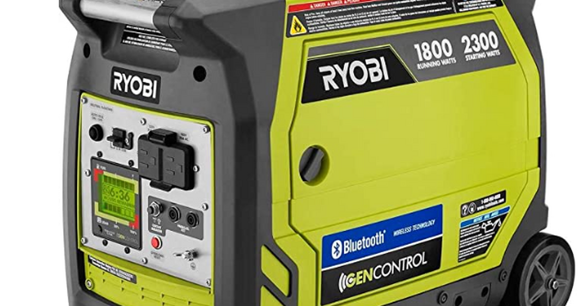 Ryobi RYI2300BTA Bluetooth 2300 Watt Starting 1800 Watt Running ...