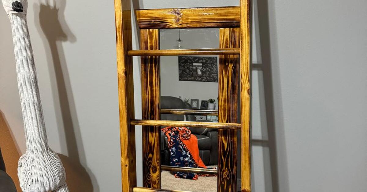 Blanket ladder & leaning mirror for $100 in De Forest, WI | For Sale ...