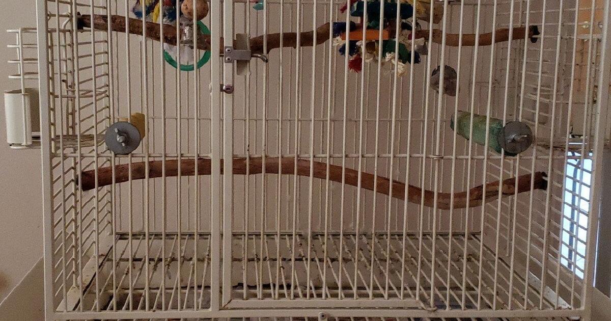Large Bird Cage with Accessories for $75 in Odessa, FL | For Sale ...