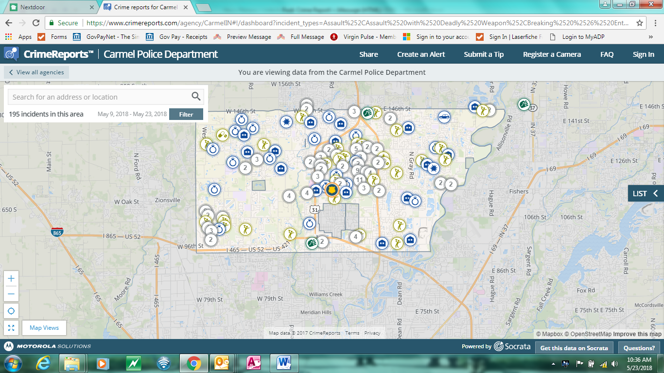 Crime Activity and Mapping (Carmel Police Department) — Nextdoor — Nextdoor