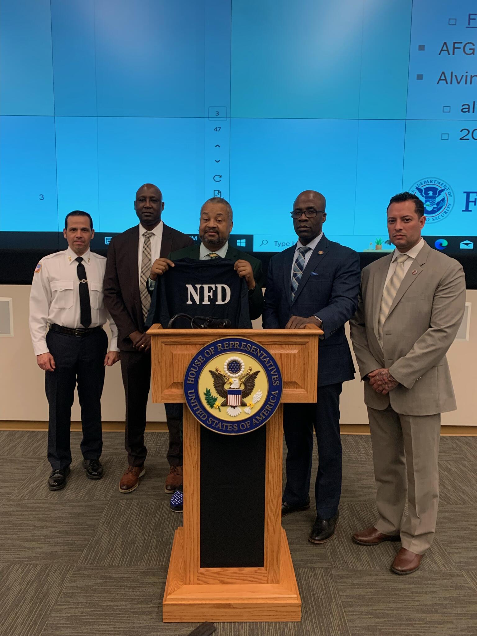 Newark Public Safety Director Fritz Fragé, Assistant Public Safety ...