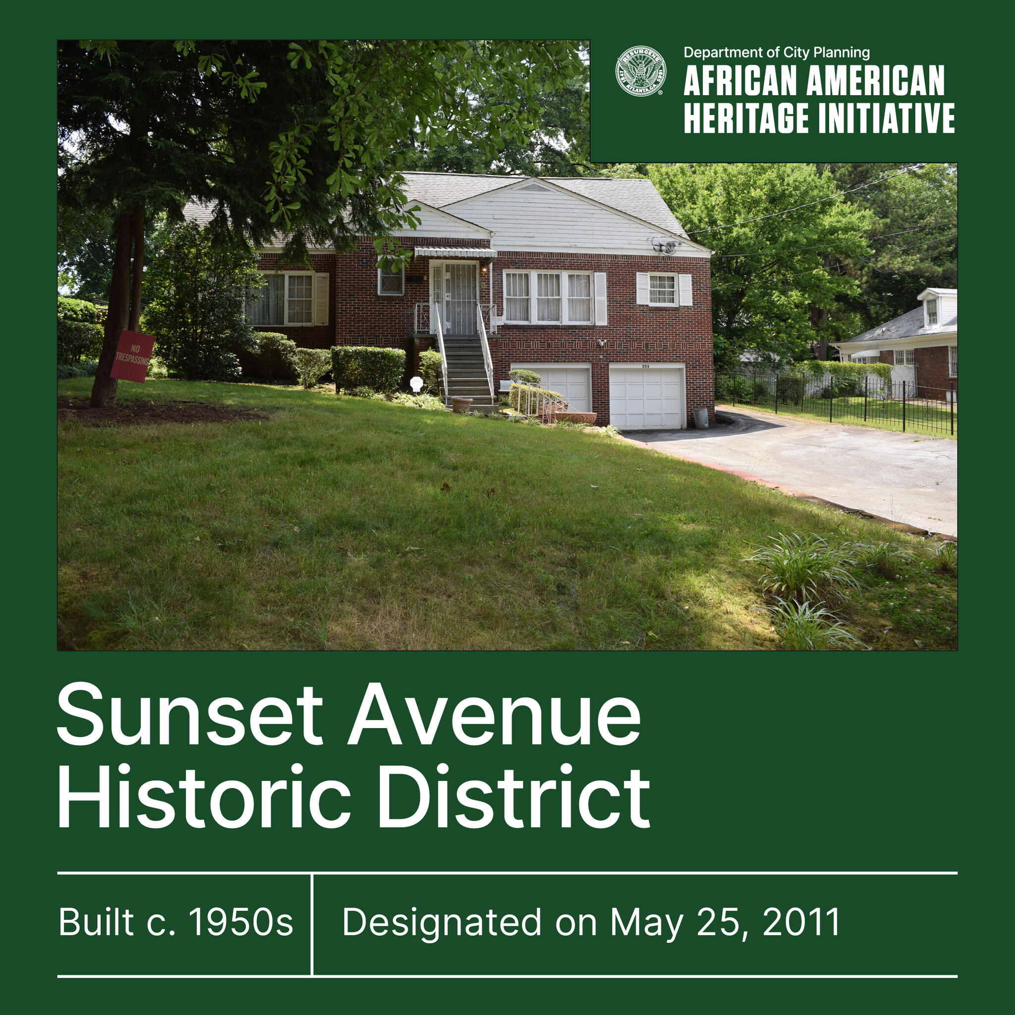 The Vine City neighborhood is home to the Sunset Avenue Historic ...