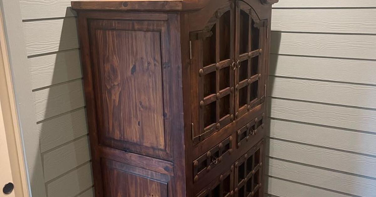 Wooden Cabinet PENDING PICK UP for Free in Driftwood, TX | For Sale ...