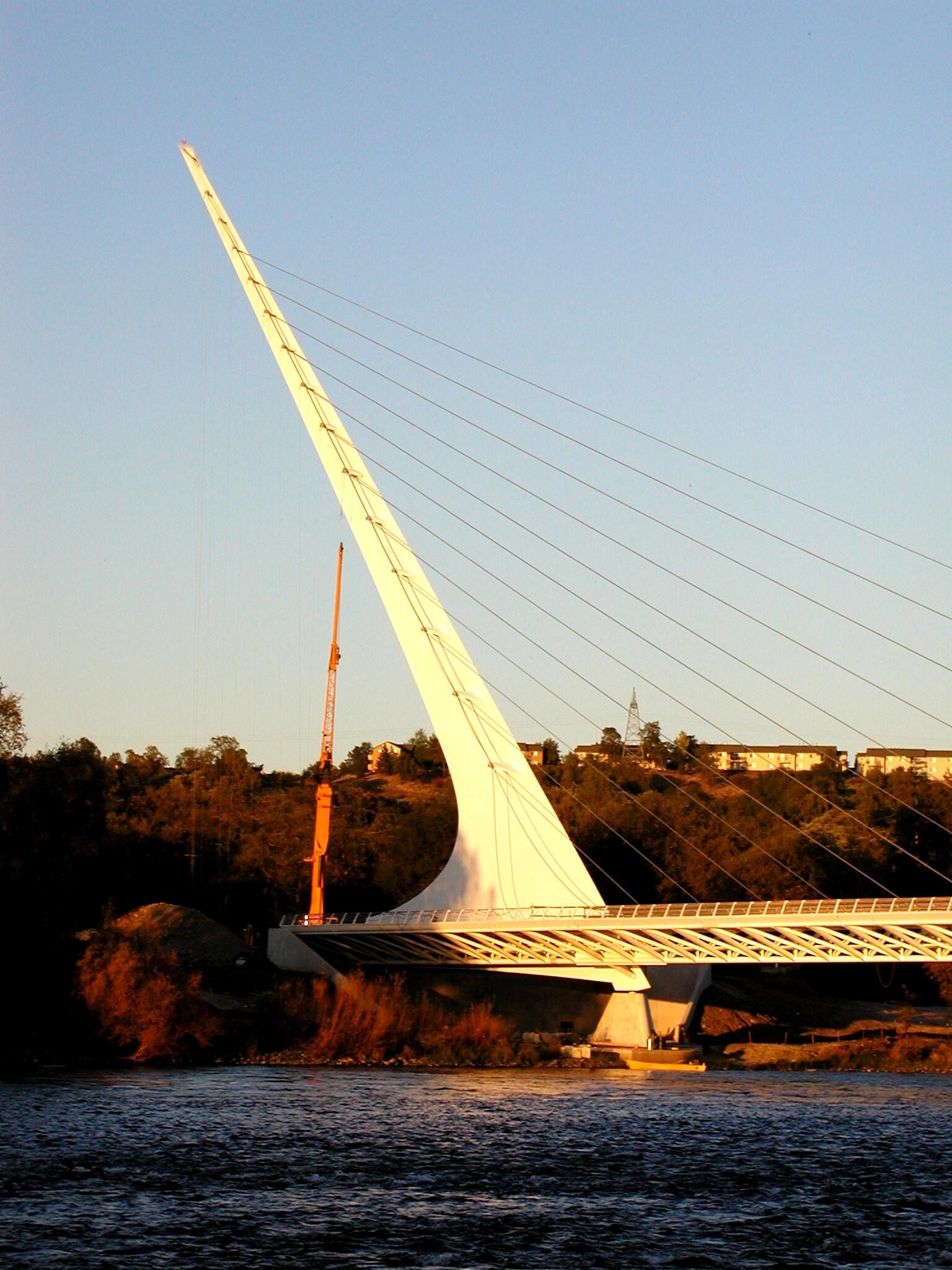 Since 2004, Redding, California’s iconic Sundial Bridge, a glass and ...