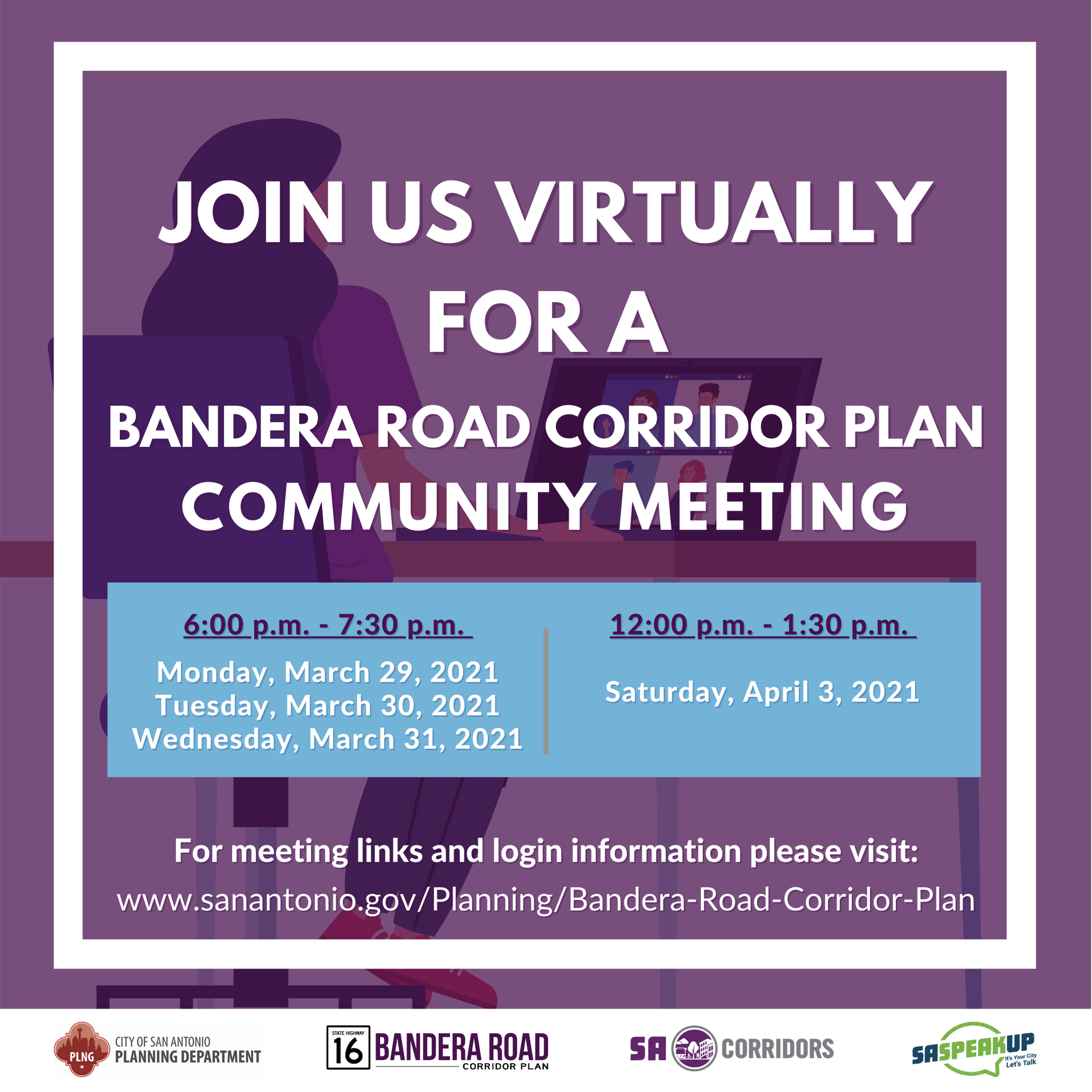 Bandera Road Corridor Plan Meetings (City of San Antonio Mayor and City ...
