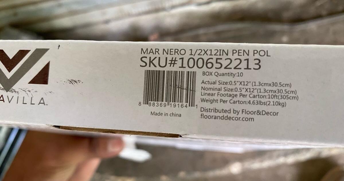 MAR NERO 1/2X12IN 25 PEN POL for $80 in Fort Worth, TX | For Sale & Free — Nextdoor