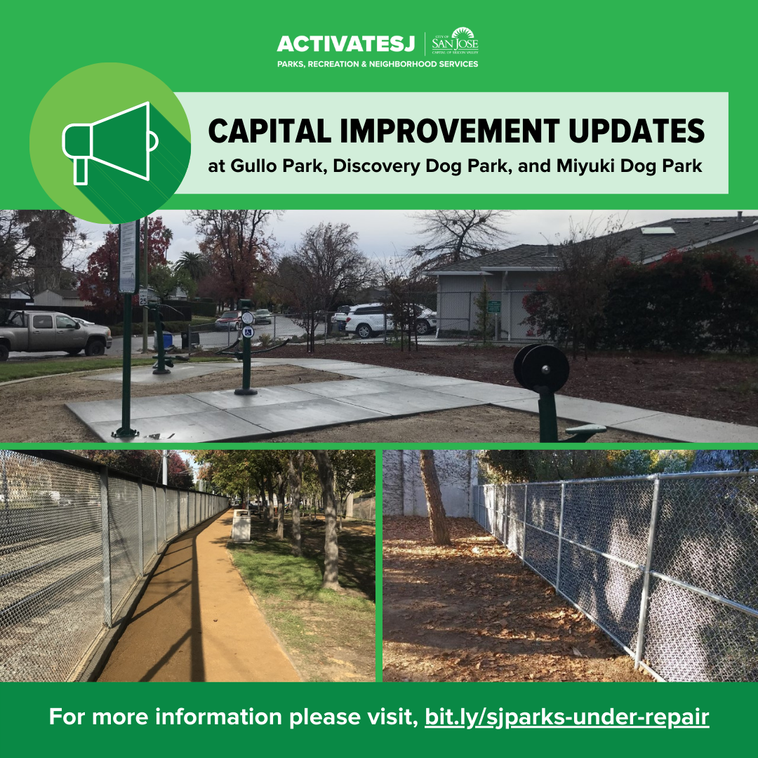Park Project Updates - Gullo Park, Discovery Dog Park & Miyuki Dog Park ...