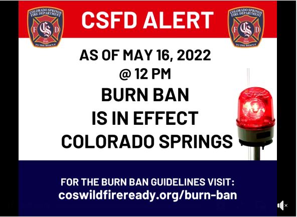 Burn Ban Colorado Springs Fire Department (Colorado Springs Police ...
