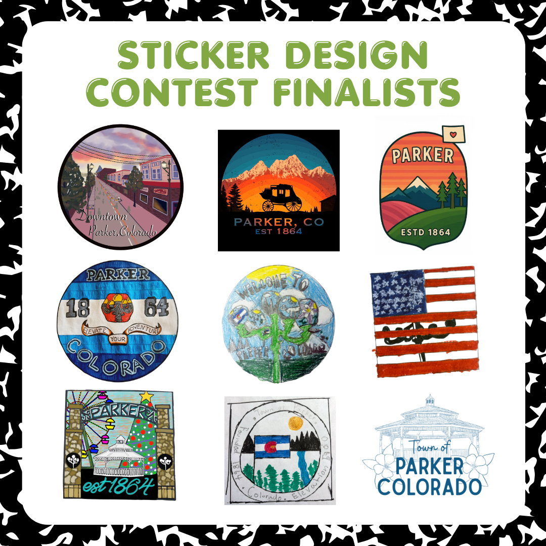 Presenting the Town's Sticker Design Contest finalists! (Town of Parker ...