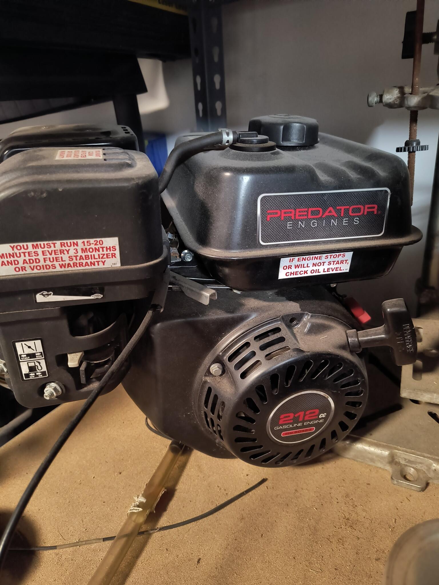 212cc Predator Engine for $125 in Humble, TX | For Sale & Free — Nextdoor