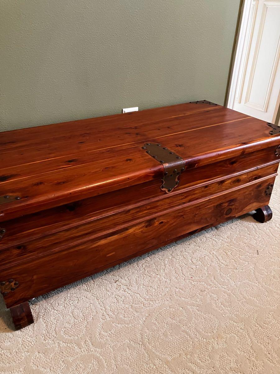 Vintage Caswell and Runyan red cedar chest for $210 in Spring, TX | For ...
