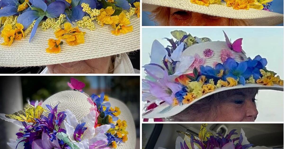 KENTUCKY DERBY HAT 👒 ~ Custom Made by Liz - Silk Flowers, Ribbons ...